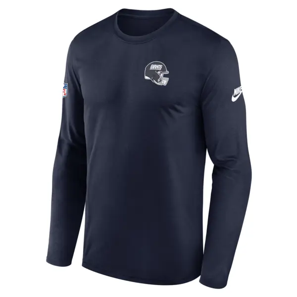 Nike New York Giants Alt Legend Logo Dri-fit Nfl Long-sleeve T-shirt - Blue