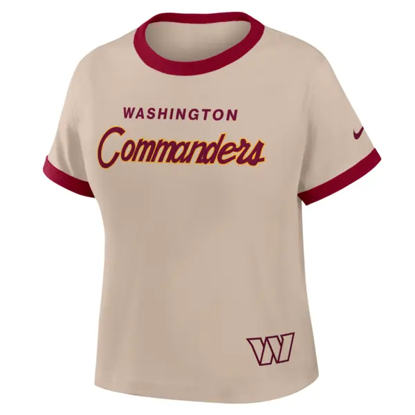 Nike Washington Commanders Rewind Ringer Mod Nfl Cropped T-shirt - Brown
