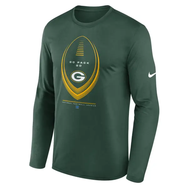Nike Bay Packers Legend Icon Dri-fit Nfl Long-sleeve T-shirt - Green