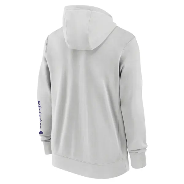 Nike Minnesota Vikings Club Full-zip Hoodie - Grey