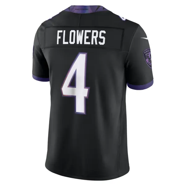 Nike Baltimore Ravens Zay Flowers Dri-fit Nfl Limited Jersey - Black
