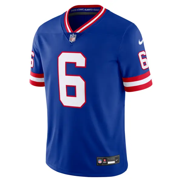 Nike Jaxson Dart New York Giants Dri-fit Nfl Limited Jersey - Blue