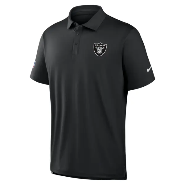 Nike Las Vegas Raiders Tour Dri-fit Nfl Polo - Black