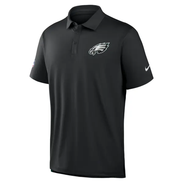 Nike Philadelphia Eagles Tour Dri-fit Nfl Polo - Black