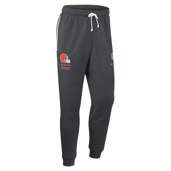Nike Cleveland Browns Sideline Standard Issue Dri-fit Nfl Taper Pants - Grey