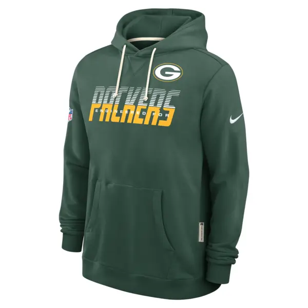 Nike Bay Packers Sideline Standard Issue Dri-fit Nfl Pullover Hoodie - Green