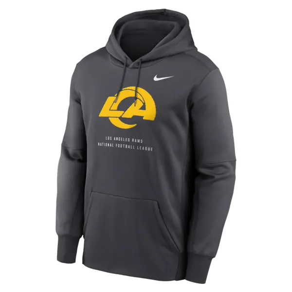 Nike Los Angeles Rams Therma Nfl Pullover Hoodie - Grey