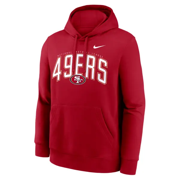 Nike San Francisco 49ers Club Nfl Pullover Hoodie - Red