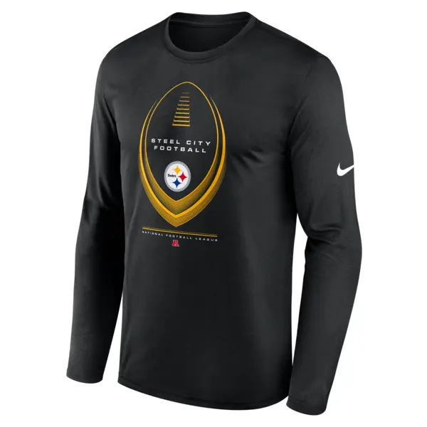Nike Pittsburgh Steelers Legend Icon Dri-fit Nfl Long-sleeve T-shirt - Black