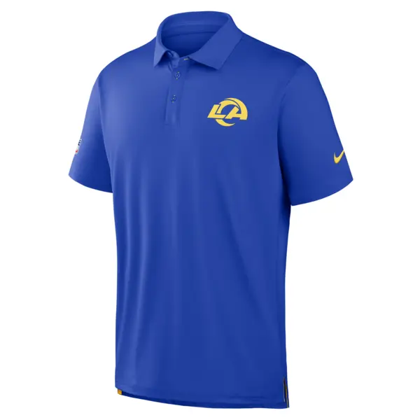 Nike Los Angeles Rams Tour Dri-fit Nfl Polo - Blue