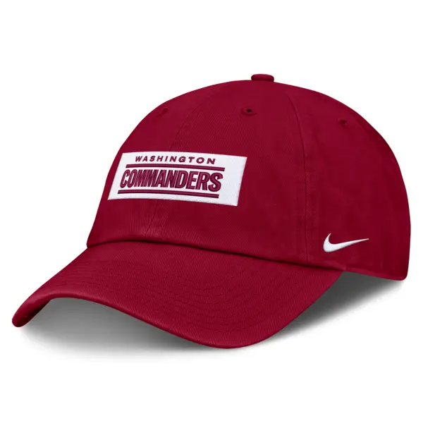 Nike Washington Commanders Primetime Club Wordmark Nfl Adjustable Hat - Red