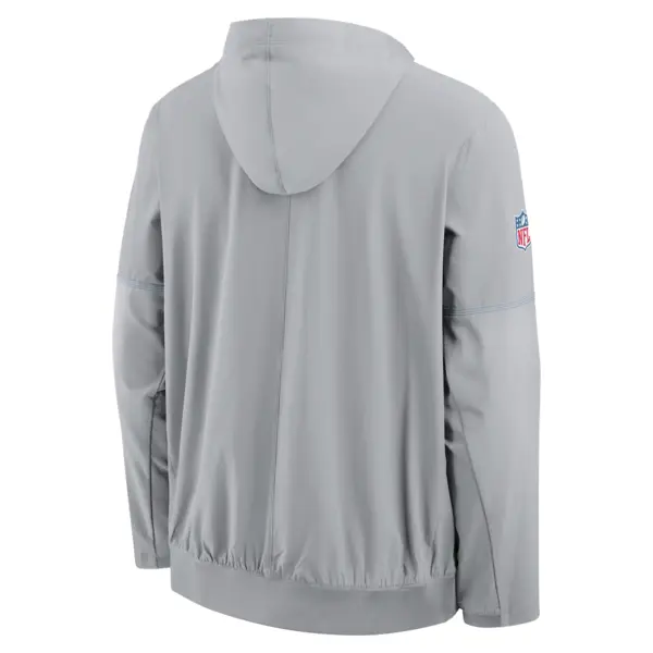 Nike Detroit Lions Nfl 1/2-zip Hooded Anorak Jacket - Grey
