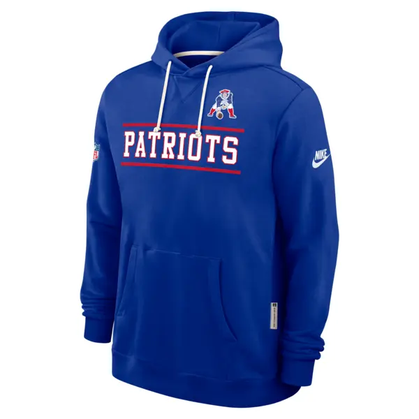 Nike New England Patriots Alt Standard Issue Dri-fit Nfl Pullover Hoodie - Blue