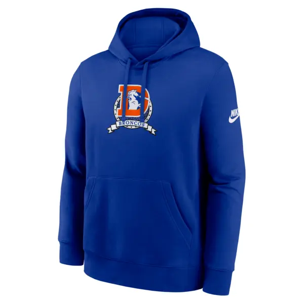 Nike Denver Broncos Rewind Club Nfl Pullover Hoodie - Blue
