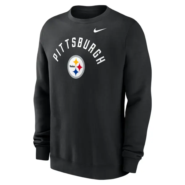 Nike Pittsburgh Steelers Club Nfl Pullover Crew - Black