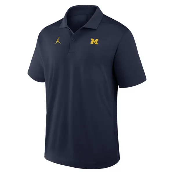 Nike Michigan Primetime Victory Plus Jordan Brand Dri-fit College Polo - Blue