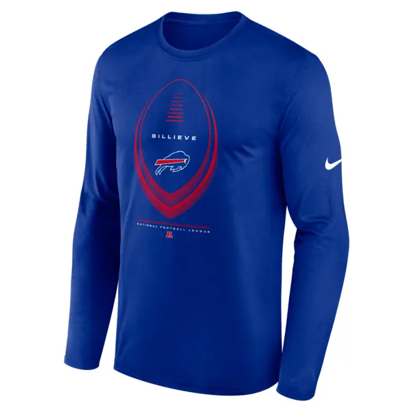 Nike Buffalo Bills Legend Icon Dri-fit Nfl Long-sleeve T-shirt - Blue