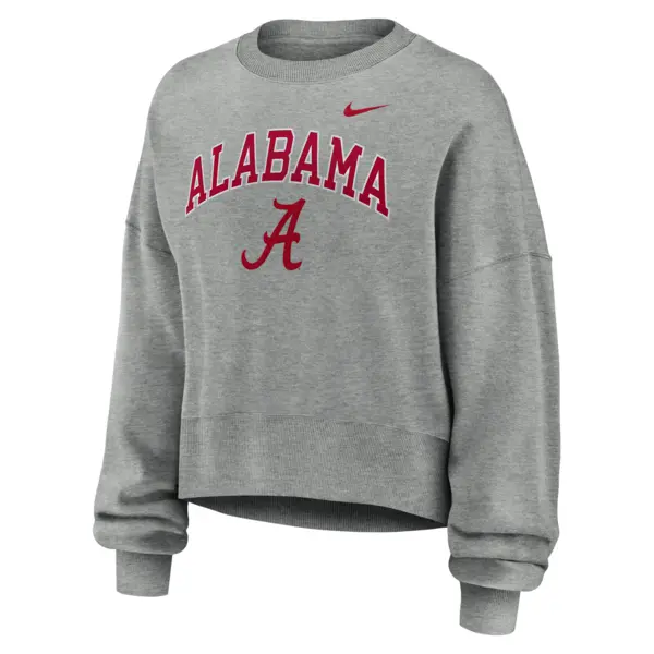 Nike Alabama Phoenix Arch College Pullover Crew - Grey