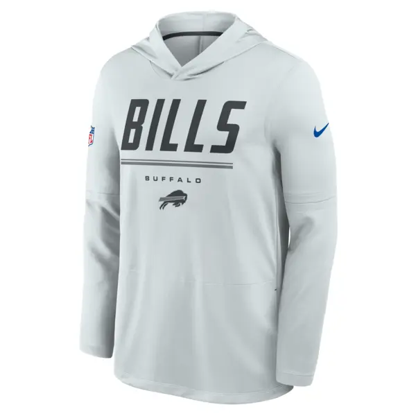 Nike Buffalo Bills Sideline Dri-fit Nfl Long-sleeve Hooded Top - Purple