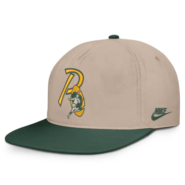 Nike Green Bay Packers Rewind Pro Nfl Adjustable Hat - Brown