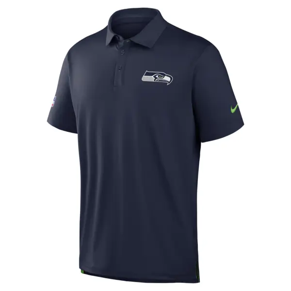 Nike Seattle Seahawks Tour Dri-fit Nfl Polo - Blue