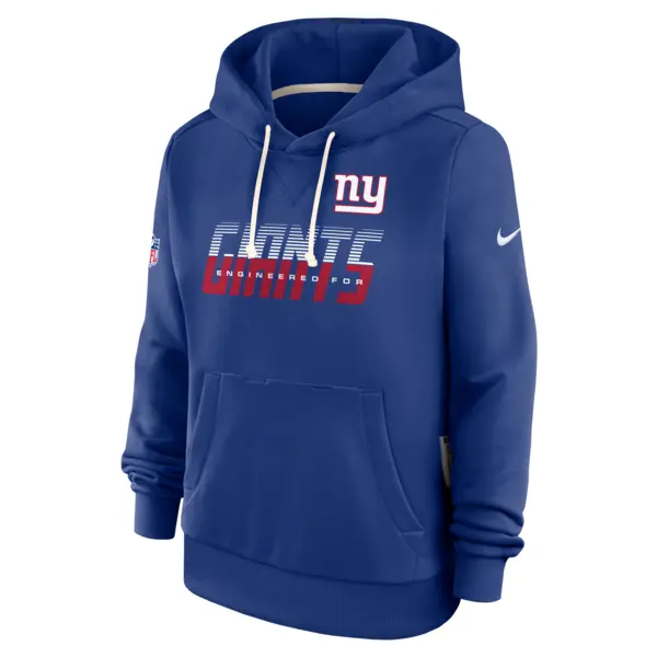 Nike New York Giants Sideline Standard Issue Dri-fit Nfl Pullover Hoodie - Blue