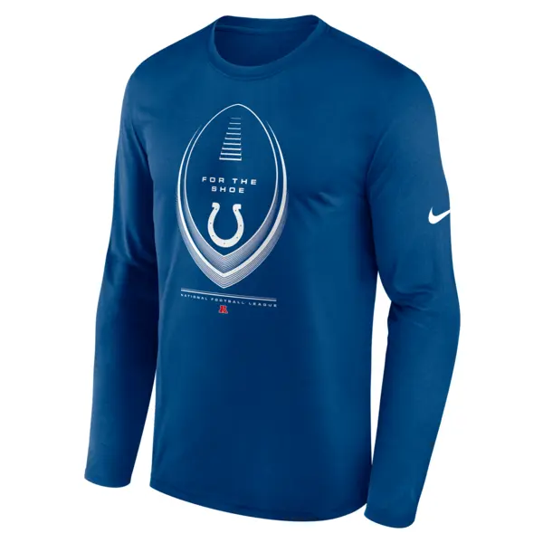 Nike Indianapolis Colts Legend Icon Dri-fit Nfl Long-sleeve T-shirt - Blue