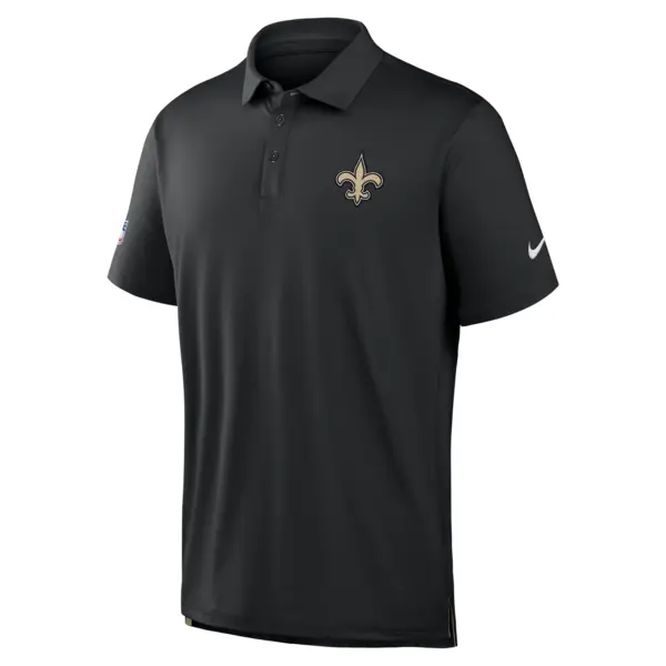 Nike New Orleans Saints Tour Dri-fit Nfl Polo - Black