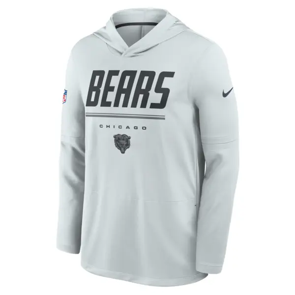 Nike Chicago Bears Sideline Dri-fit Nfl Long-sleeve Hooded Top - Purple