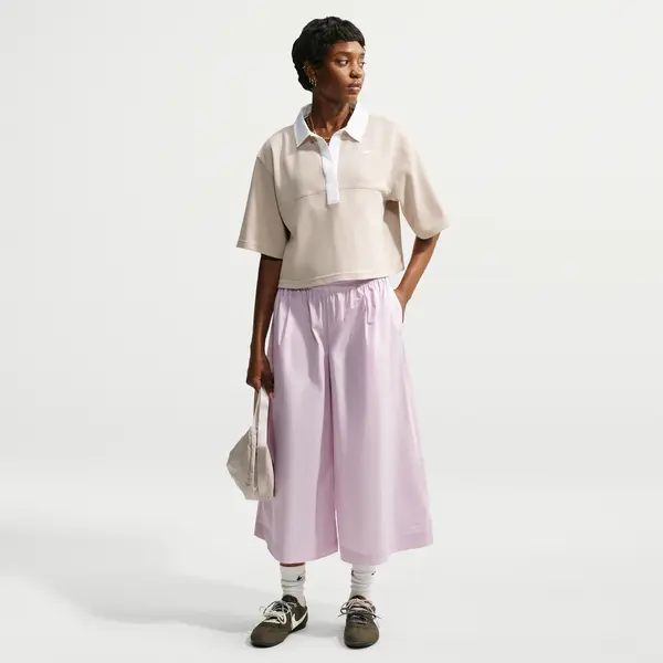 Nike Sportswear Oversized Mid-rise Poplin Culottes - Purple