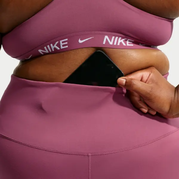 Nike One High-waisted 7/8 Leggings With Pockets - Red
