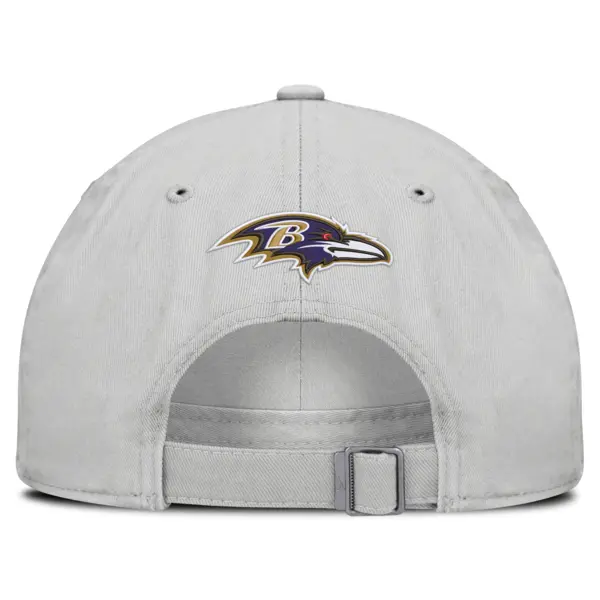 Nike Baltimore Ravens Primetime Club Arched Baseball Cap - Grey