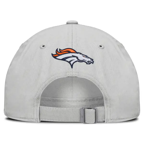 Nike Denver Broncos Arched Club Adjustable Hat - Grey
