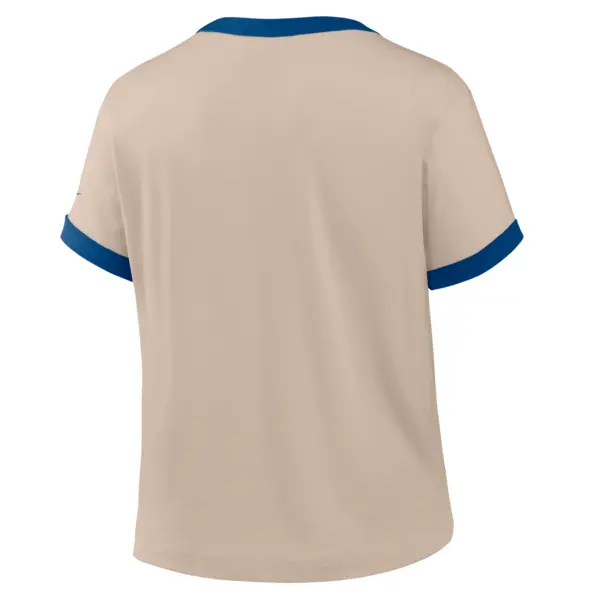 Nike Indianapolis Colts Rewind Ringer Mod Cropped T-shirt - Brown
