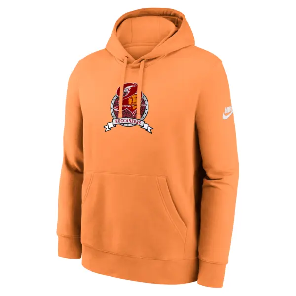 Nike Tampa Bay Buccaneers Rewind Club Nfl Pullover Hoodie - Orange