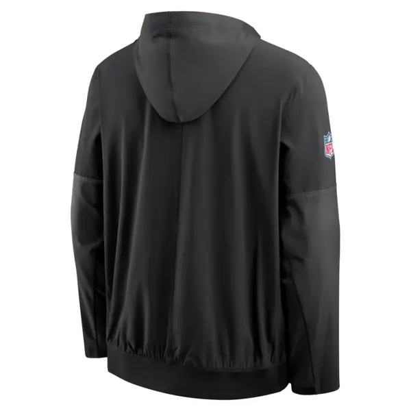 Nike Las Vegas Raiders Sideline Anorak Nfl 1/2-zip Hooded Jacket - Black