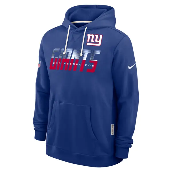 Nike New York Giants Sideline Standard Issue Dri-fit Nfl Pullover Hoodie - Blue