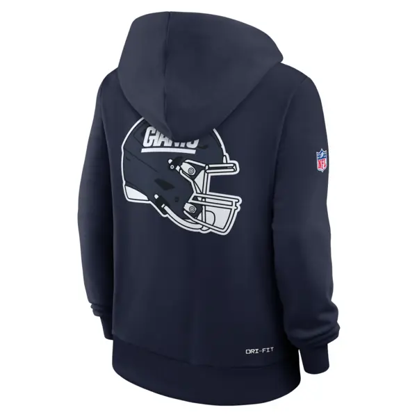 Nike New York Giants Sideline Standard Issue Alt Pullover Hoodie - Blue