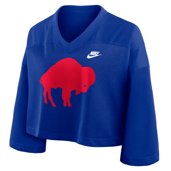 Nike Buffalo Bills Rewind Fashion Dri-fit Nfl Cropped Jersey - Blue