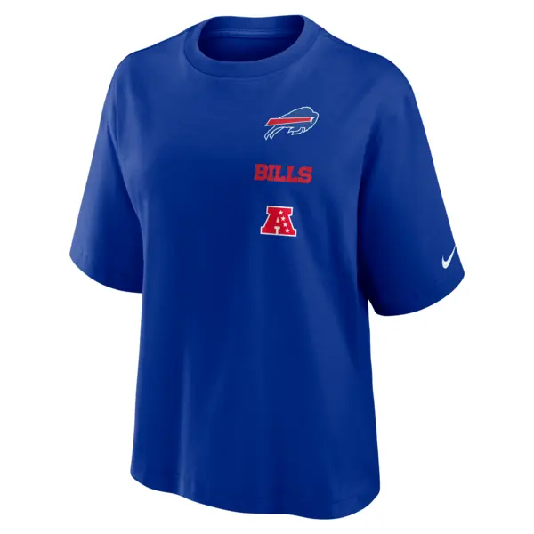 Nike Buffalo Bills Primetime Premium Essential Boxy Nfl T-shirt - Blue