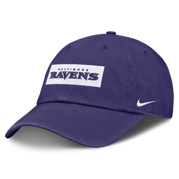 Nike Baltimore Ravens Primetime Club Wordmark Nfl Adjustable Hat - Purple