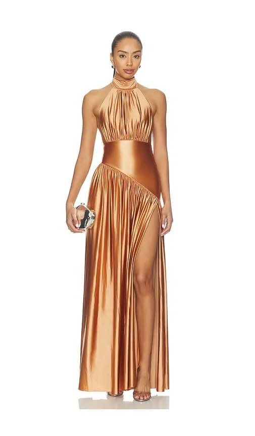 Delfi Laurel Dress - Rust