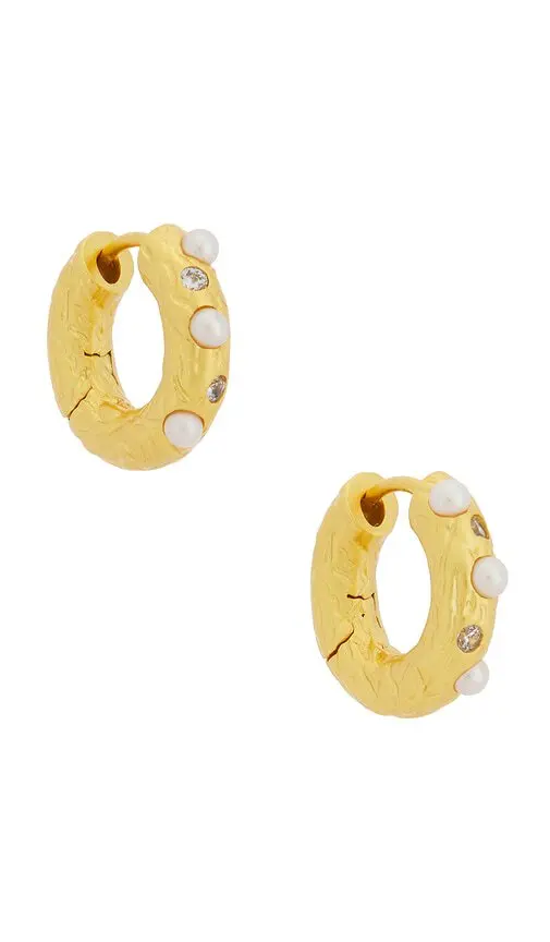 Anni Lu Gem In A Hoop In Metallic - Gold
