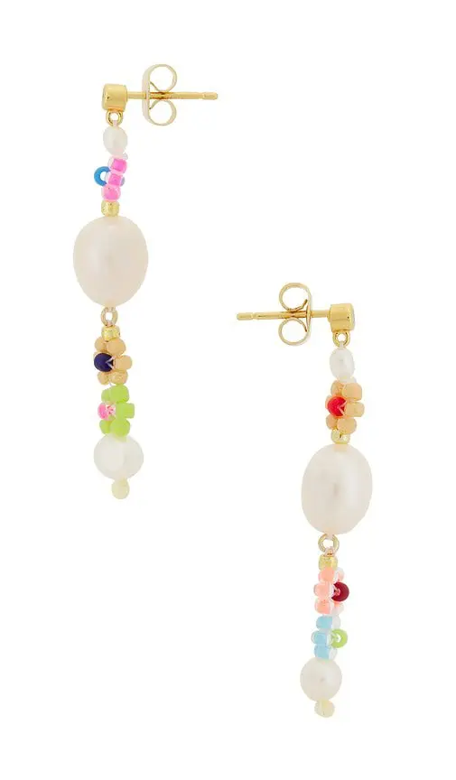 Anni Lu Mexi Flower Earring In Orange