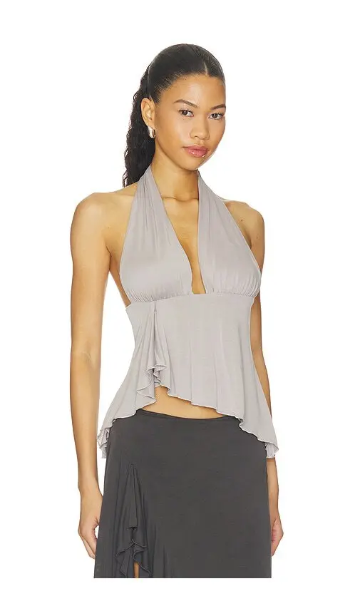With Jéan Alix Top In Grey