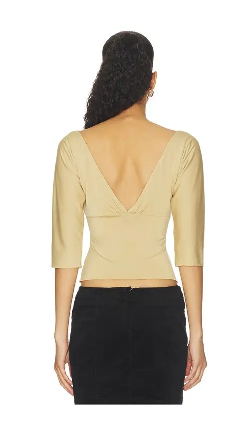 With Jéan Lana Top In Tan