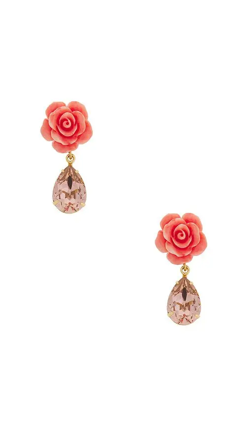 JENNIFER BEHR Sophie Earrings In Red - Rose