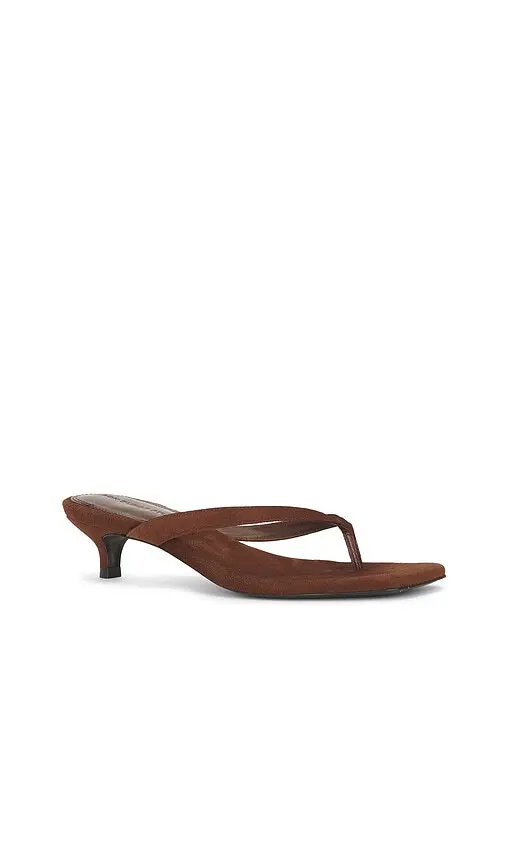 BLACK SUEDE STUDIO Kendal 35 Mule In Chocolate