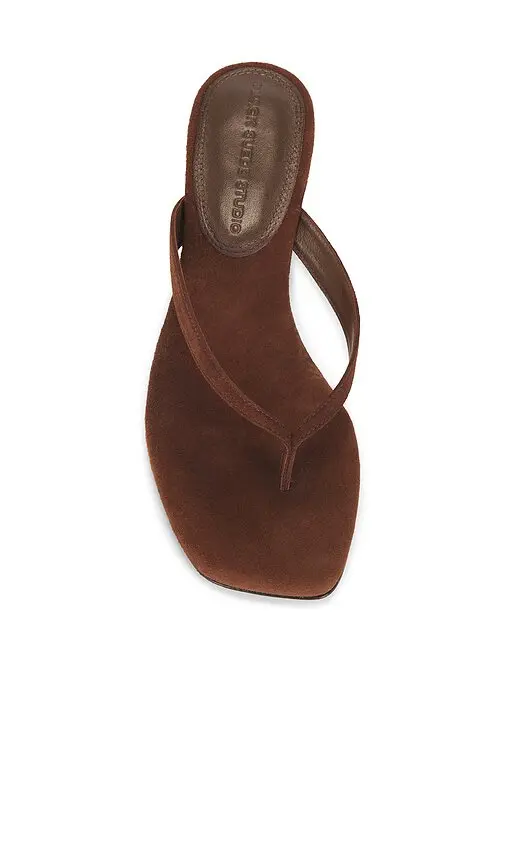 BLACK SUEDE STUDIO Kendal 35 Mule In Chocolate