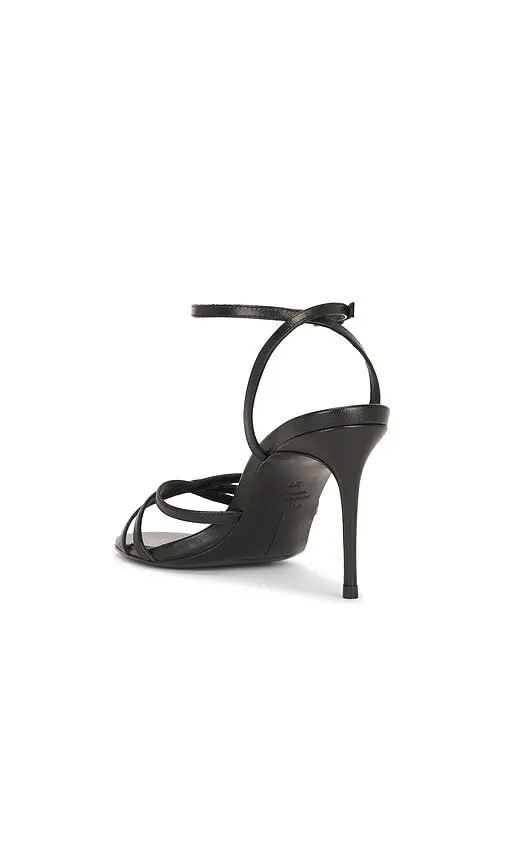 BLACK SUEDE STUDIO Olie 80 Sandal In Black